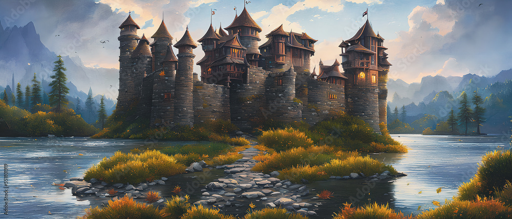 Fantasy Castle Landscapes