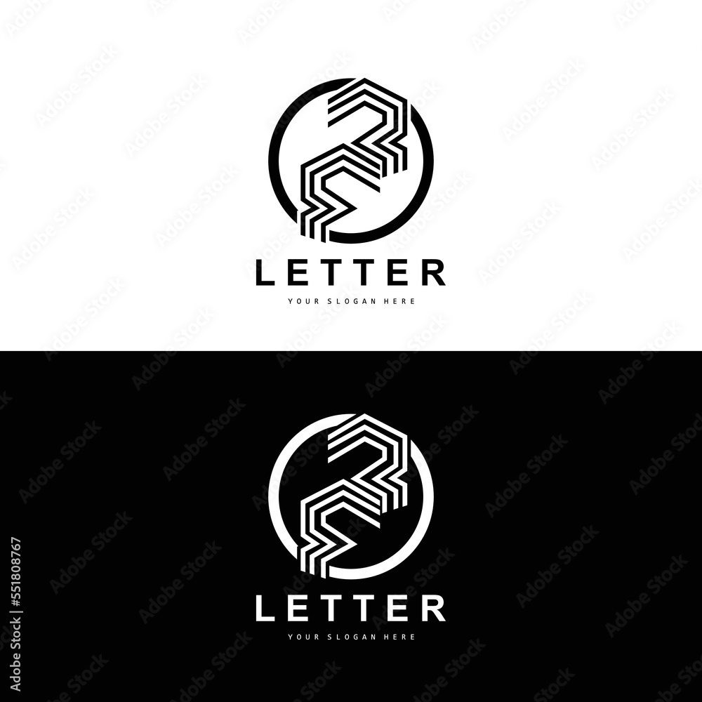 R Letter Logo, Vector Alphabet Symbol, Design For Brand Logos With ...
