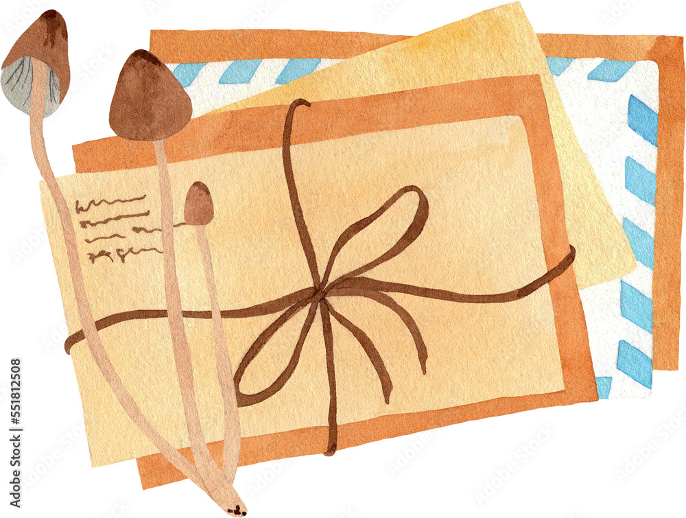 Mail Post - Postage set of mailing, sending letters, email, post office ...