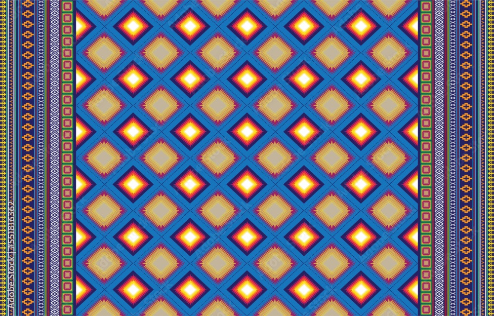 Gypsy pattern tribal ethnic motifs geometric seamless background ...