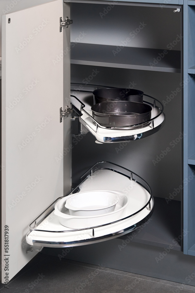 Kitchen access mechanism Magic corner for Blind Corner Cabinets ...