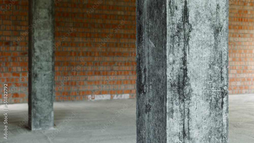 Floor slabs in the construction of the house. The foundation of a multi ...