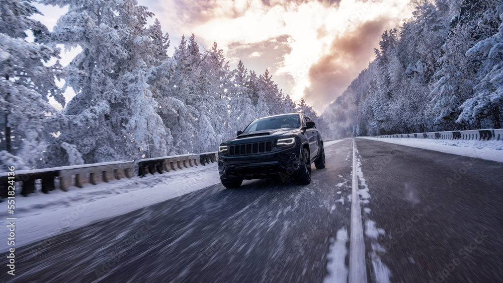 Nelson, British Columbia, Canada - December 05, 2022 Jeep grand ...