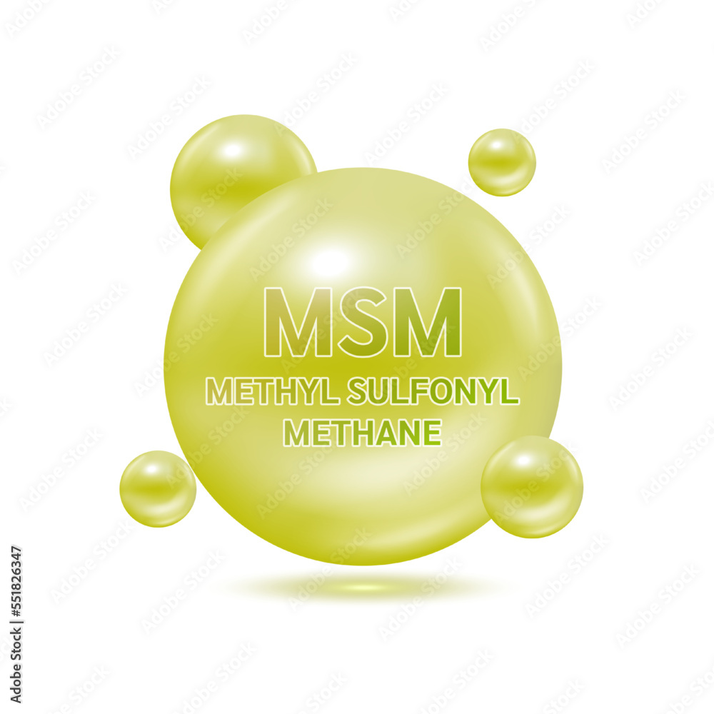 Methyl Sulfonyl Methane (MSM), Vitamin for health. Helps maintain ...