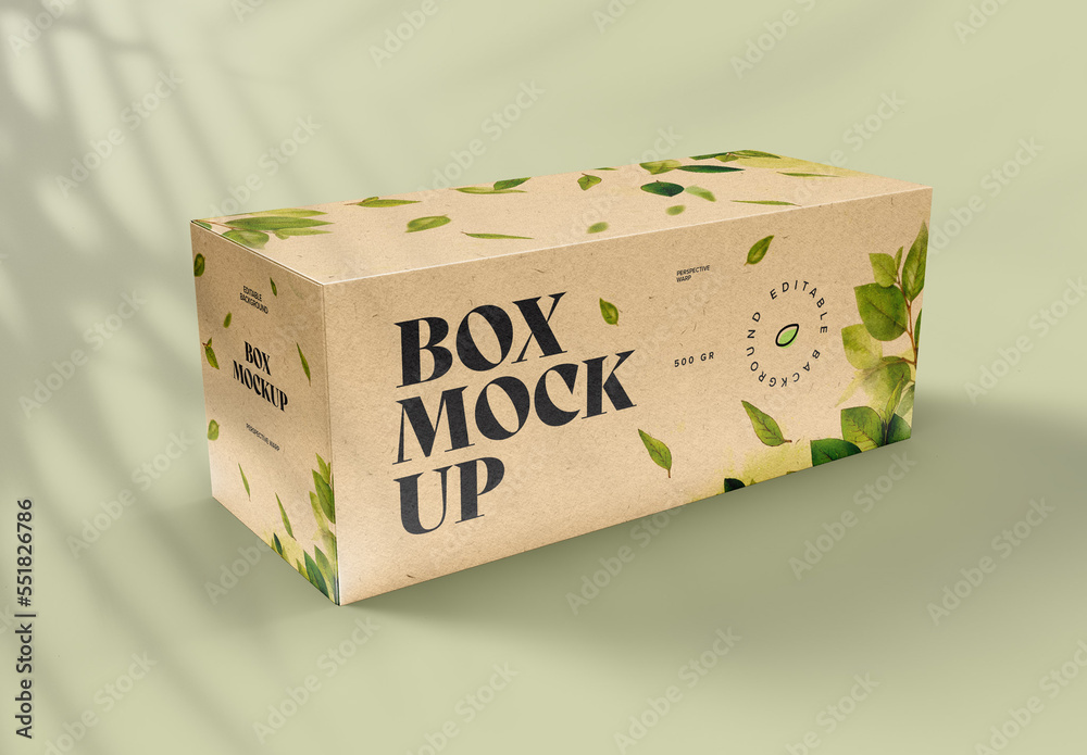 Box Mockup with Paper Texture Stock Template | Adobe Stock