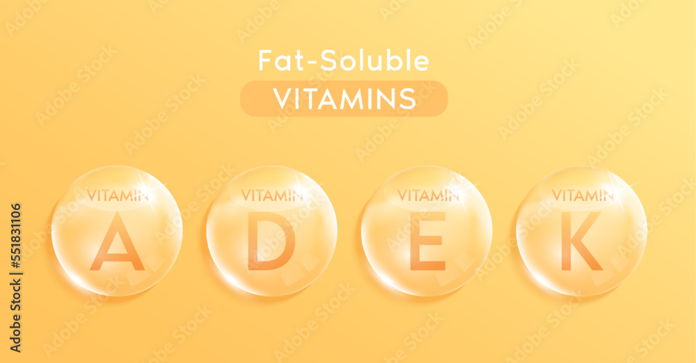 Fat soluble vitamins. Cream color water drop. Essential vitamin for ...