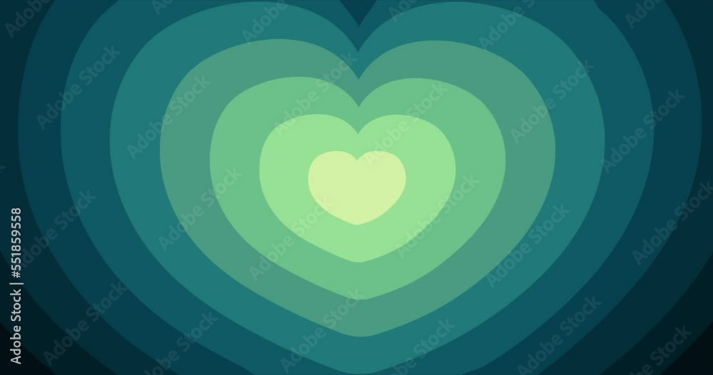 love symbol wave background animation expand green gradation Stock 비디오 ...