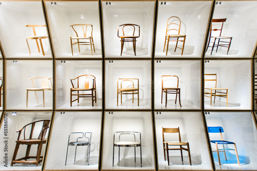 Permanent exhibition Danish Chair at Museum of Art and Design Stock ...