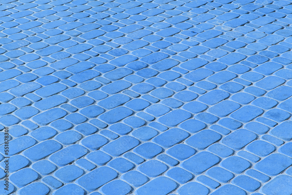 Blue stone paving slabs floor tile urban texture pattern street road ...