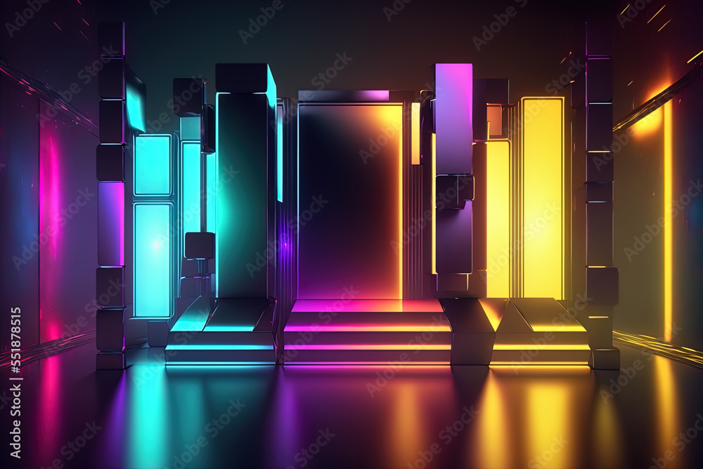 There's a futuristic color scene on display here. newfangled gloomy ...