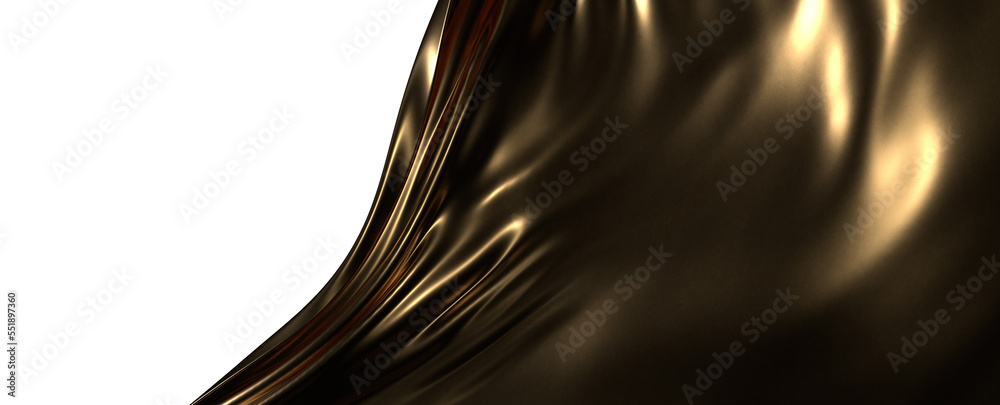gold cloth, luxury smooth golden background, wave png transparent ...