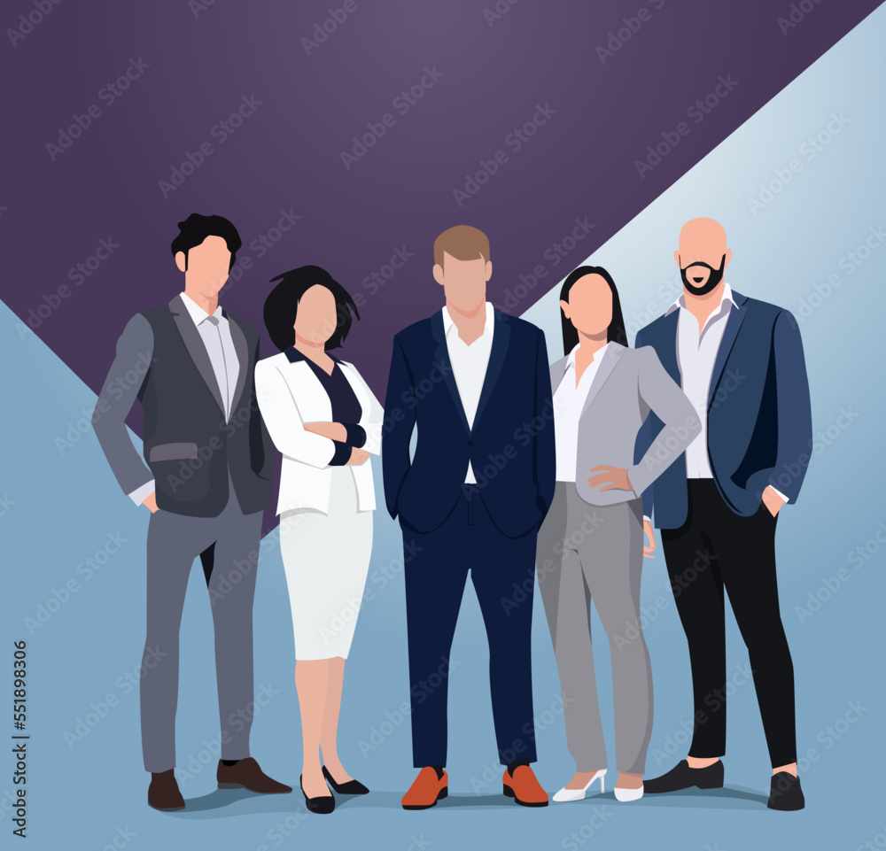 People Employees Standing Growth Your Career Suitable Poster Career ...