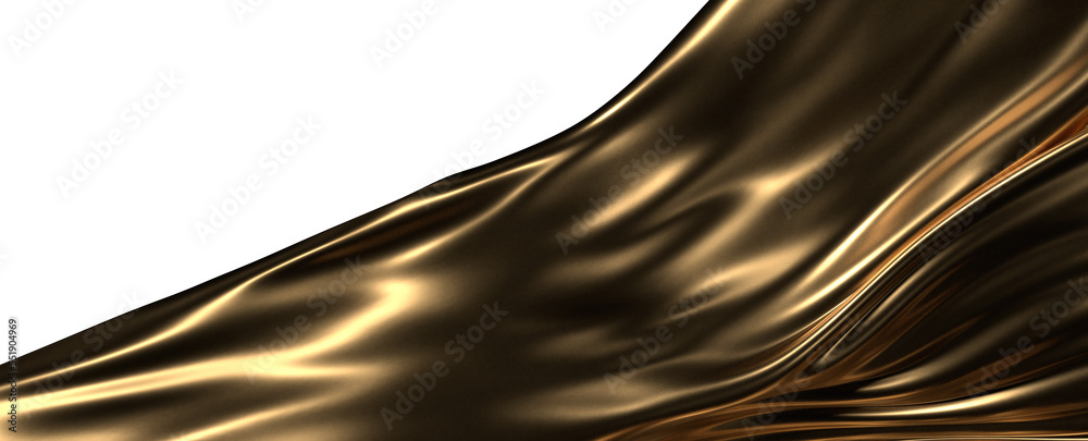 gold cloth, luxury smooth golden background, wave Stock Illustration ...