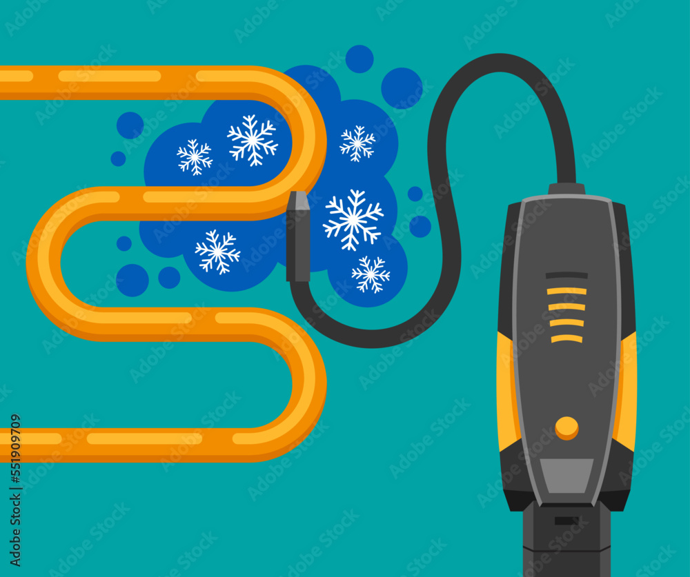 Refrigerant leak detector locating freon leaks Stock Vector | Adobe Stock