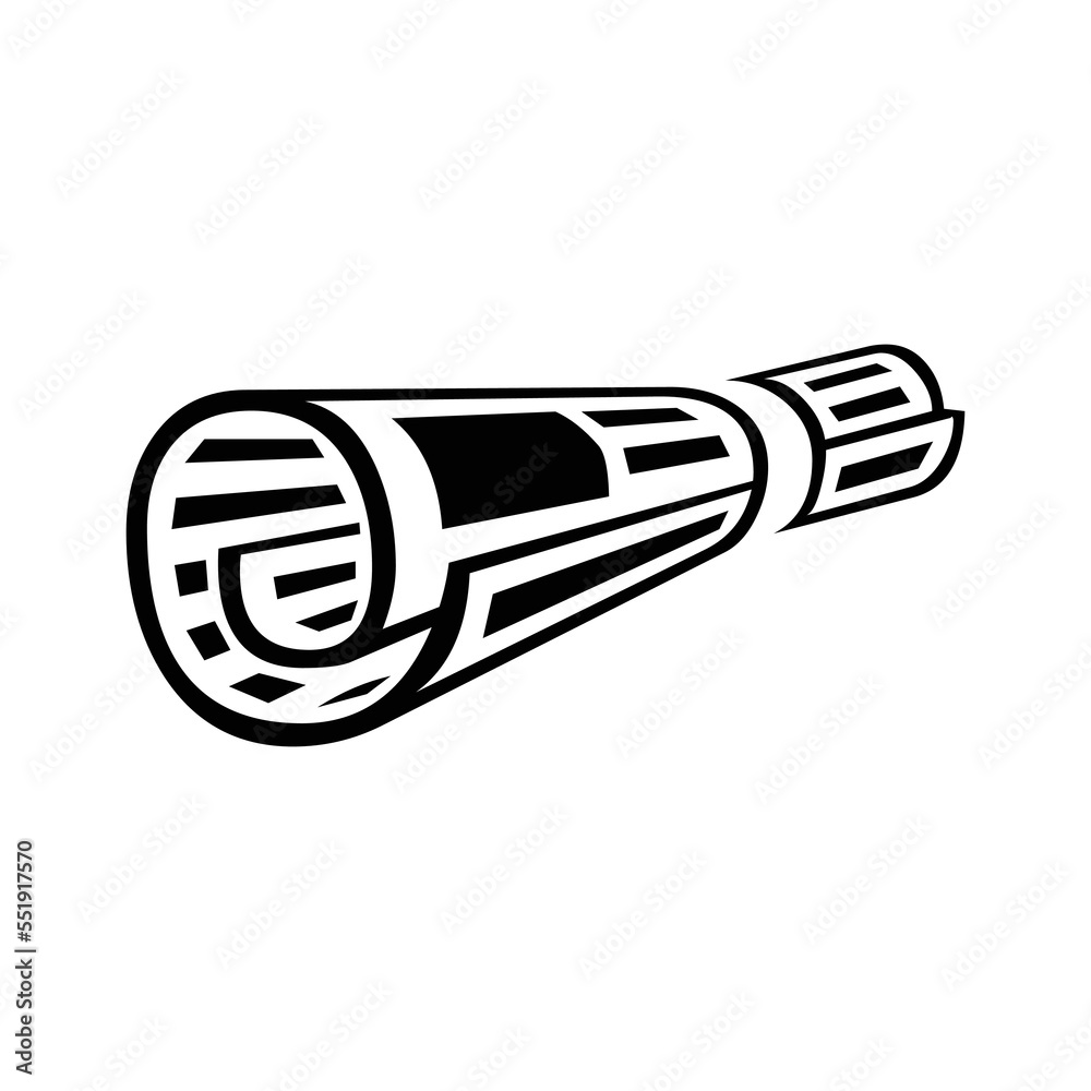 Rolled Newspaper Vector