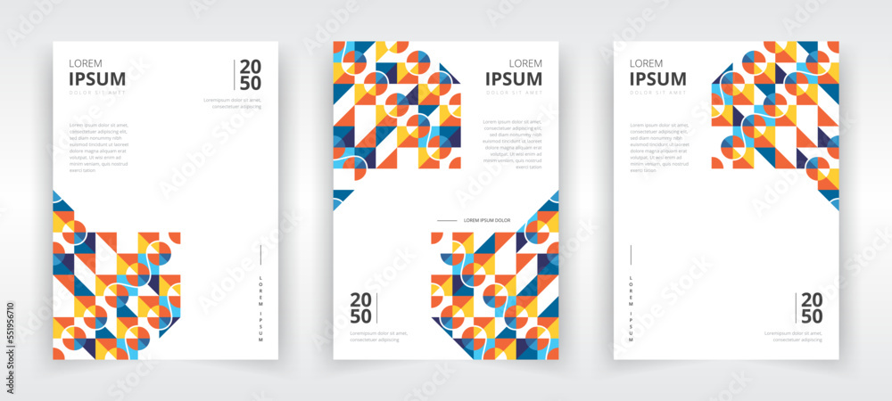 Modern and colorful a4 size vertical poster design template, flyer or ...
