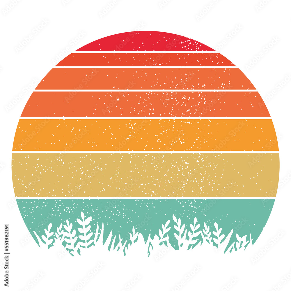 vintage retro striped sunset graphics. Stock Illustration | Adobe Stock vintage retro striped sunset graphics. Stock Illustration | Adobe Stock