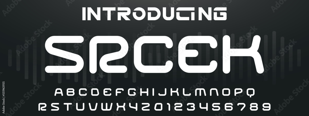 Luxury Minimal Modern Tech Alphabet Letter Fonts. Typography minimal ...