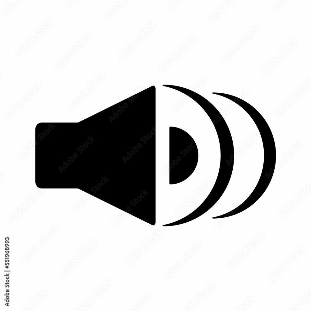 An icon, a pictogram, an icon to denote a sound. Use for web, for ...