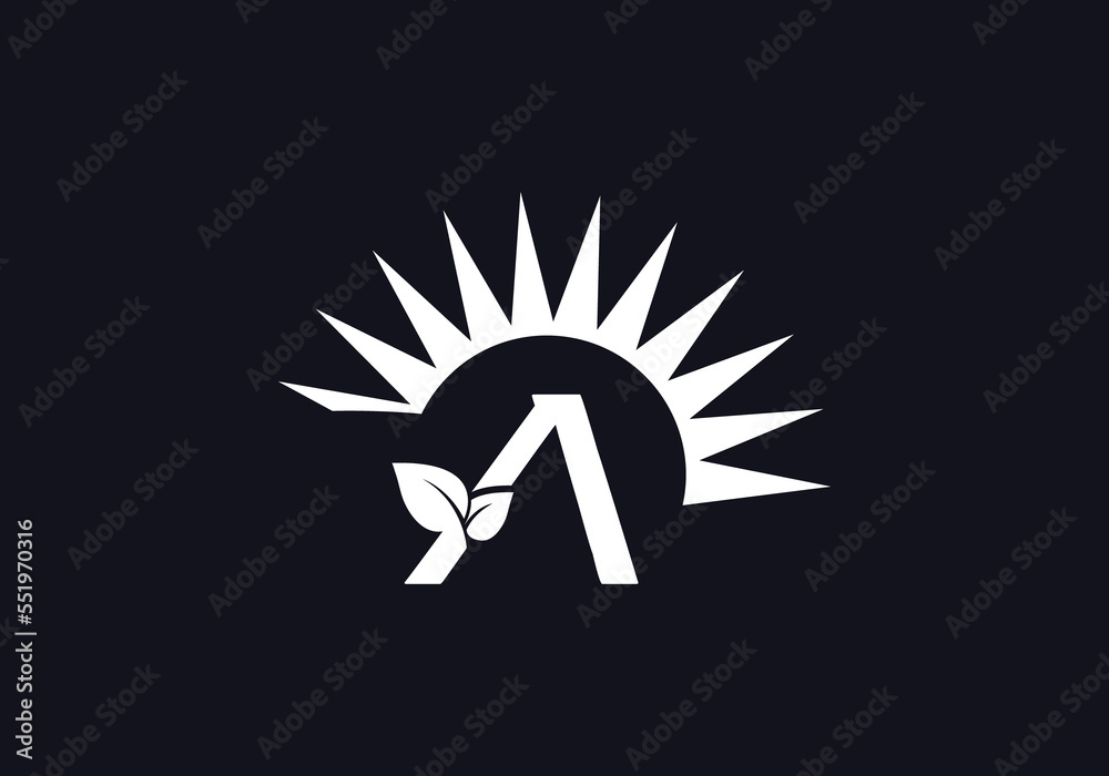 Green healthy leaf logo and Solar panel icon. Solar Energy symbol ...