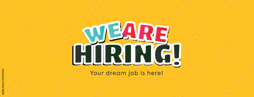 We are hiring. we are hiring announcement Facebook or web banner. we ...