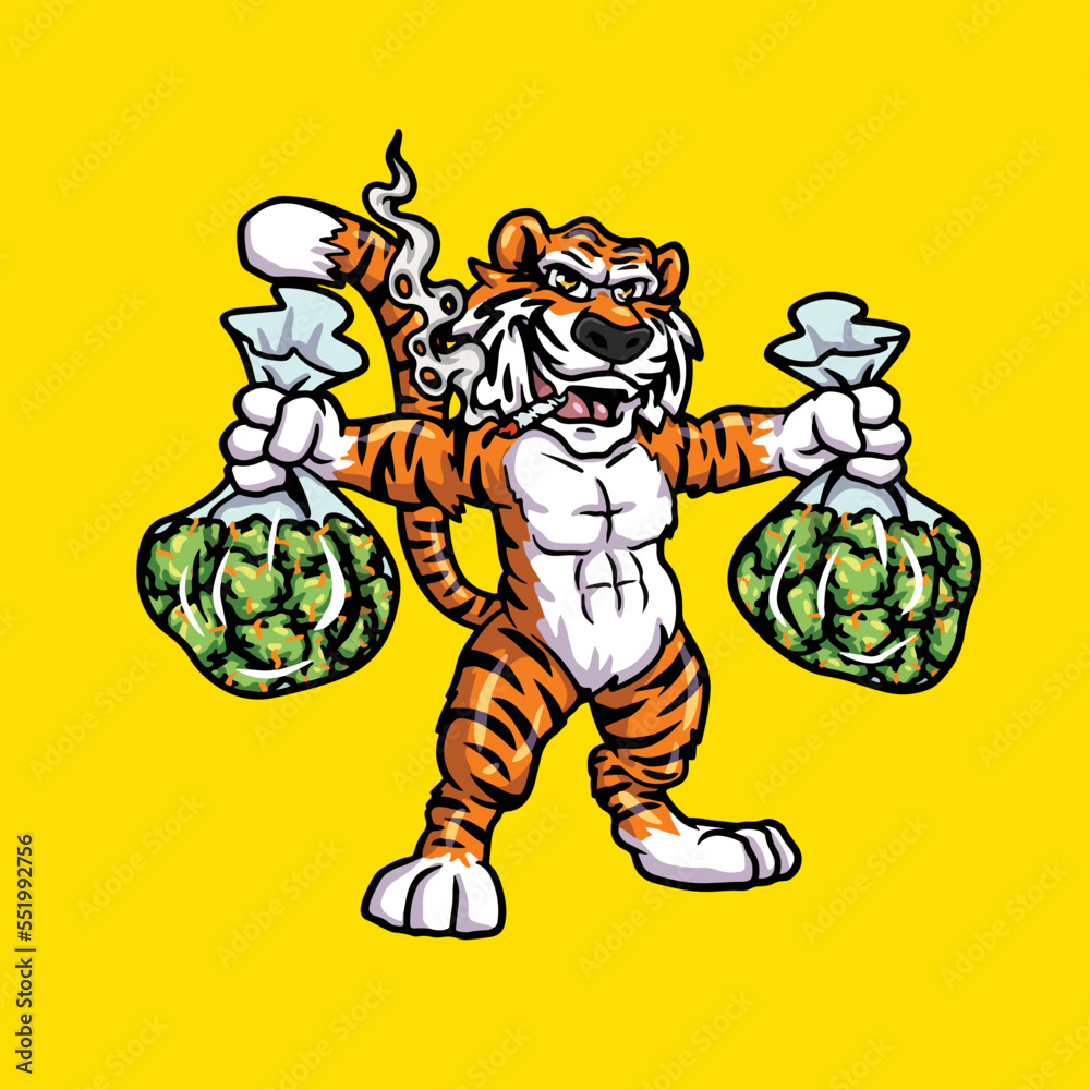 Tigger Smoking Weed