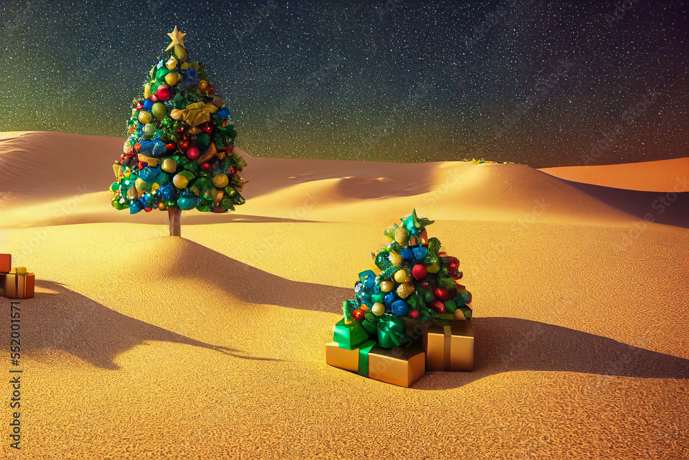 December festivities made special with this 3D illustration of a ...