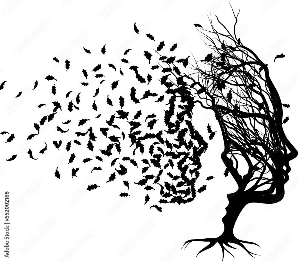 Optical Illusion Faces In Tree