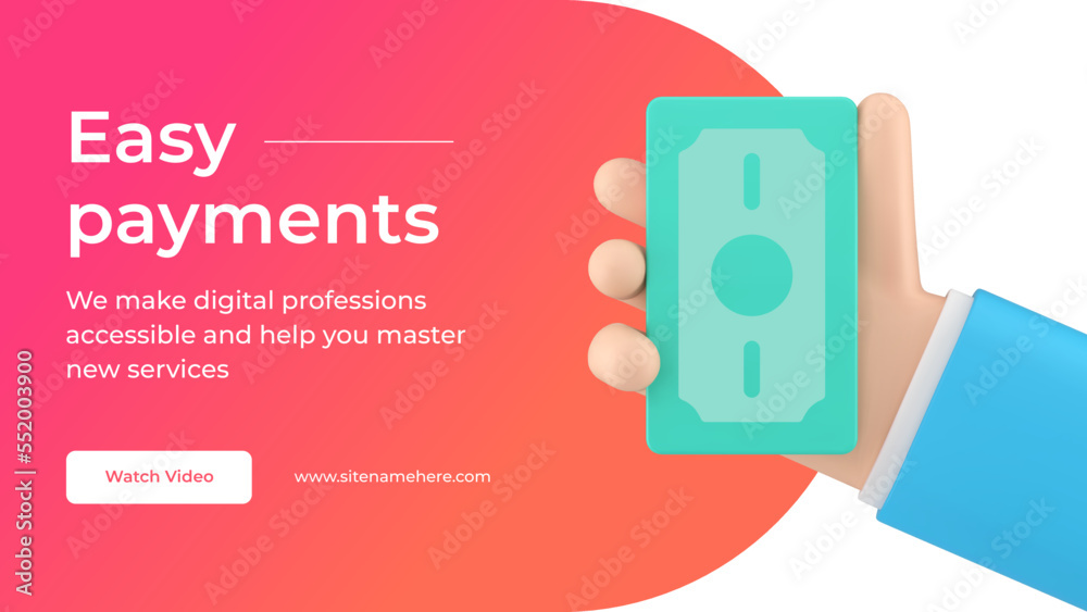 Financial payment banking transaction businessman hand holding cash ...