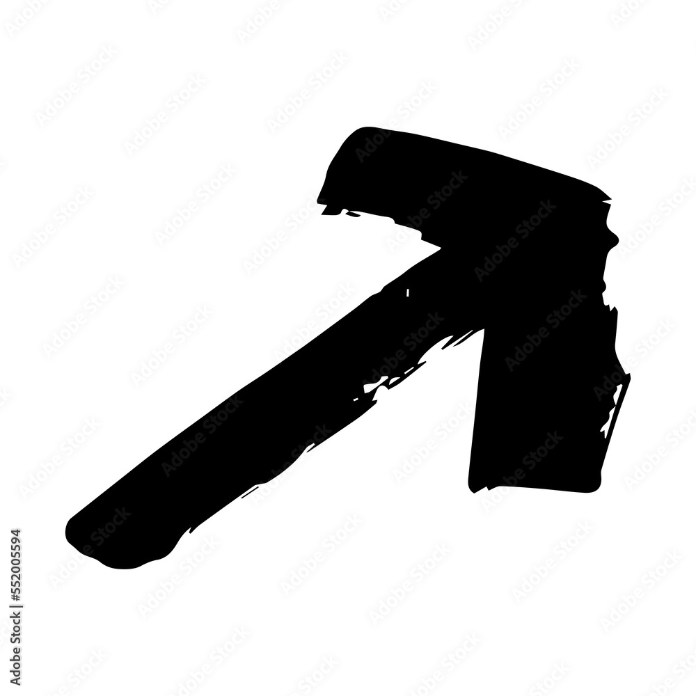 Hand drawn ink arrow illustration in sketch style. Business doodle ...