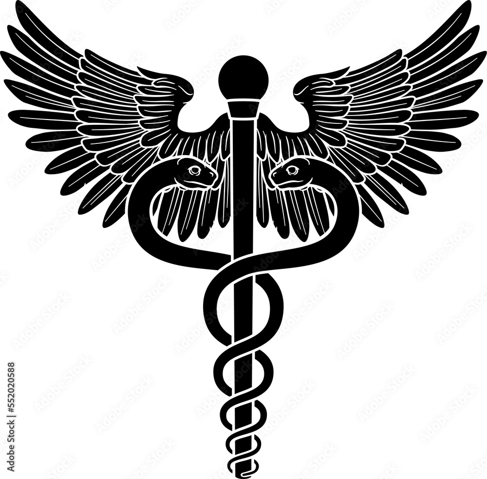 Caduceus Medical Doctor Symbol Stock Illustration | Adobe Stock