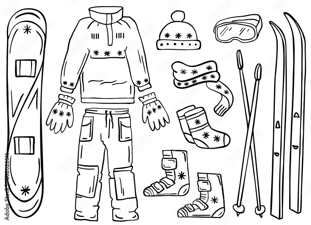 Sport Equipment Coloring Pages