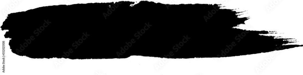 vector black strokes and marks from a dry brush, splashes and smudges ...