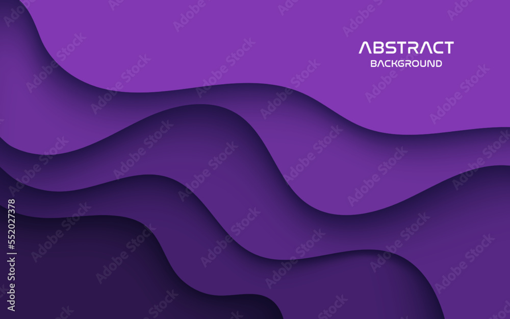 Multi layers purple color texture 3D papercut layers in gradient vector ...