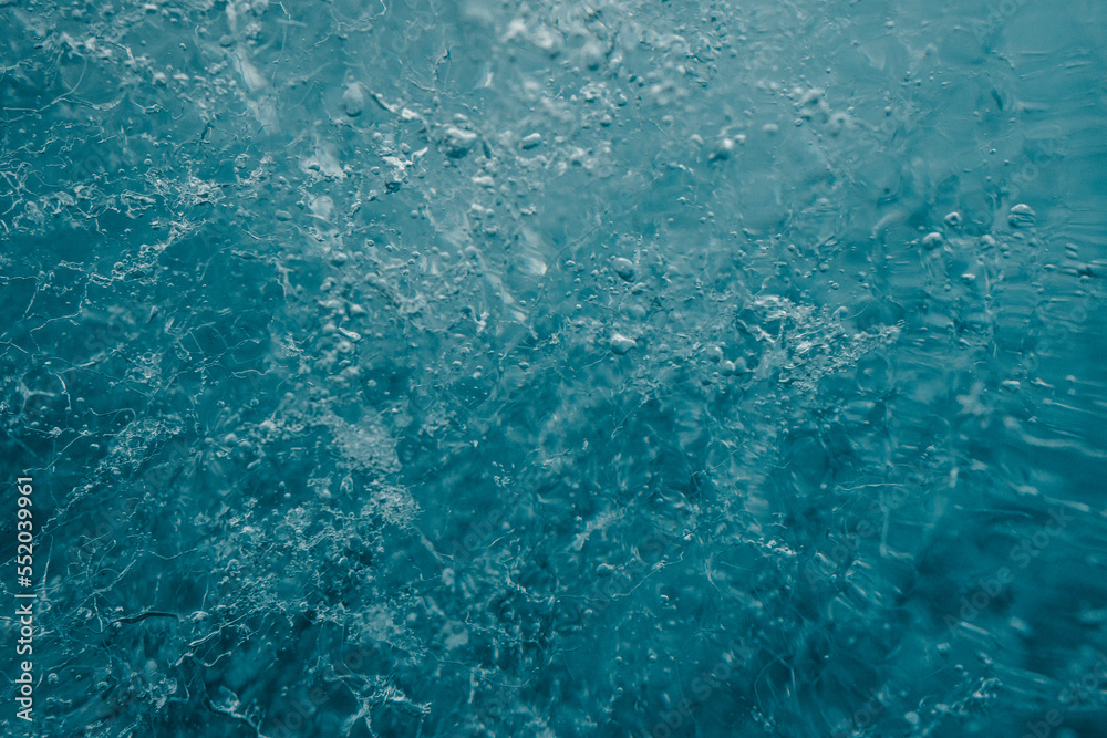 Abstract background of ice texture from ice cave in winter Iceland ...