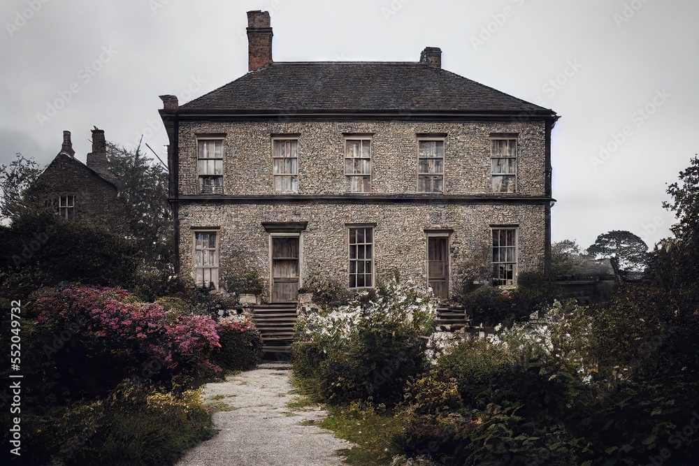 Beautiful British mansion architecture in english style house exterior ...