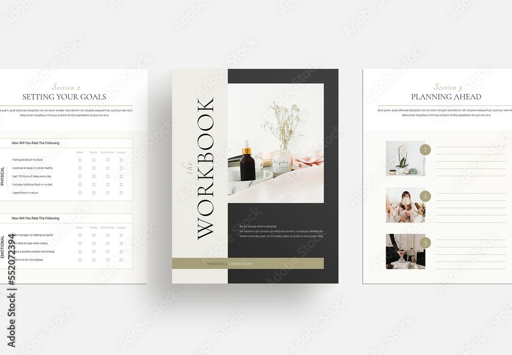 Workbook Brochure Template Stock Template | Adobe Stock