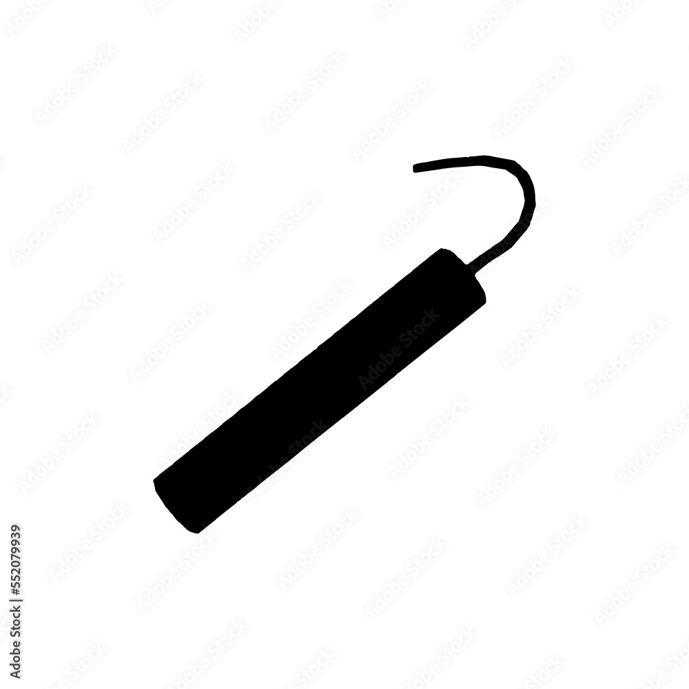 Dynamite icon. Simple style no war poster background symbol. Danger ...