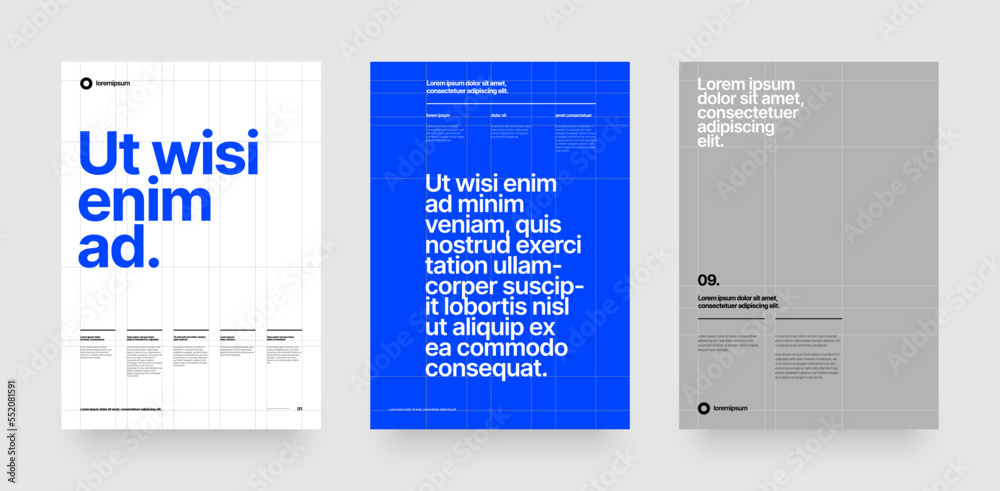 Simple corporate layout template for events, companies or any business ...