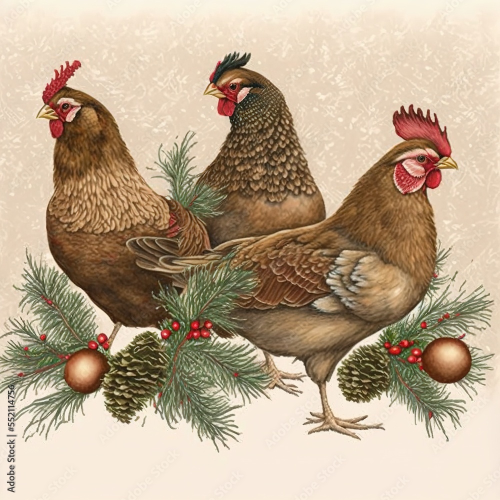Three Hens