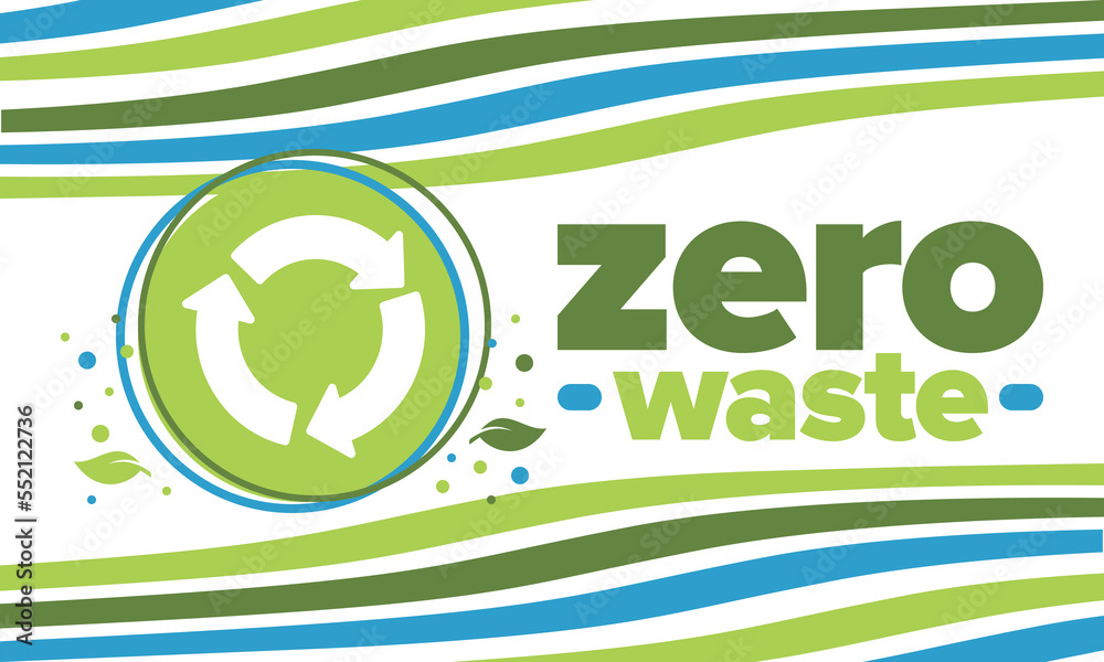 Zero Waste. Ecology poster. Refuse and Reduce. To Reuse and Recycle ...