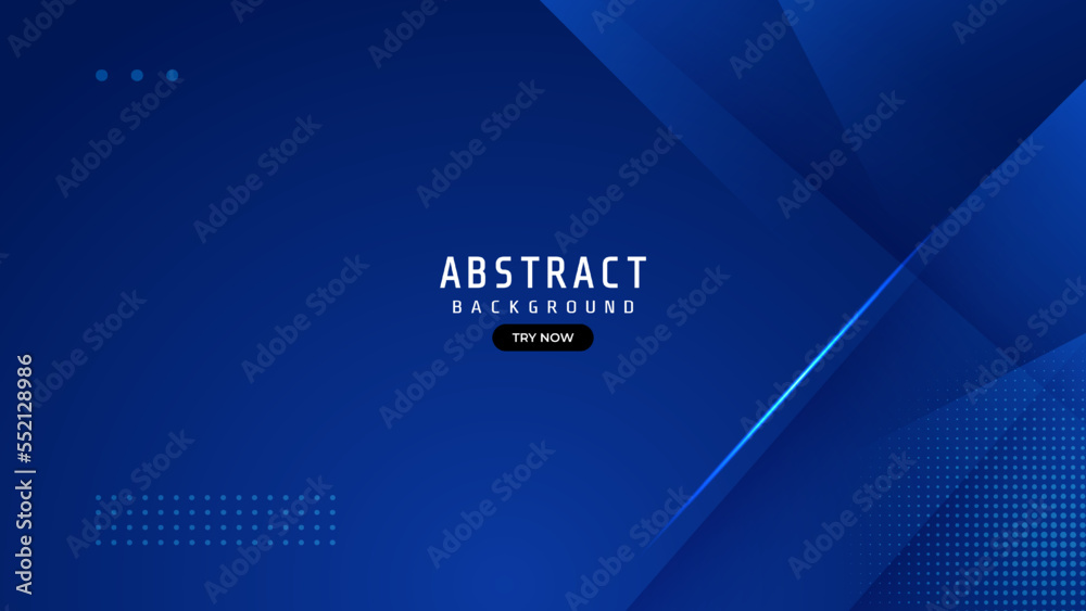 blue geometric shape overlay layer background. Modern template design ...