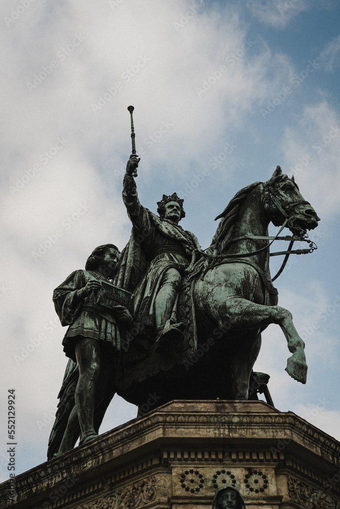 Monument to King Ludwig I in Munich Germany Stock Photo | Adobe Stock