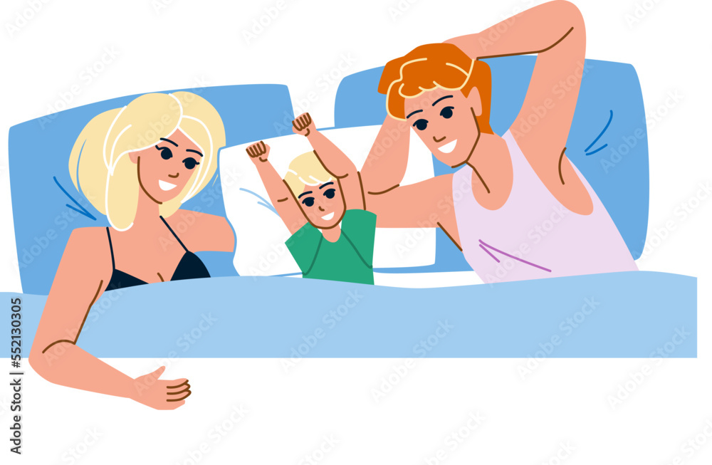 family relaxing vector. happy fun, child man father, lifestyle young ...
