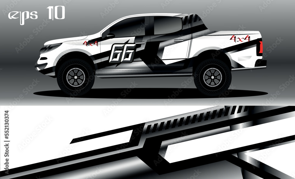 abstract background design for car wrap of 4x4 truck, rally, van, suv ...