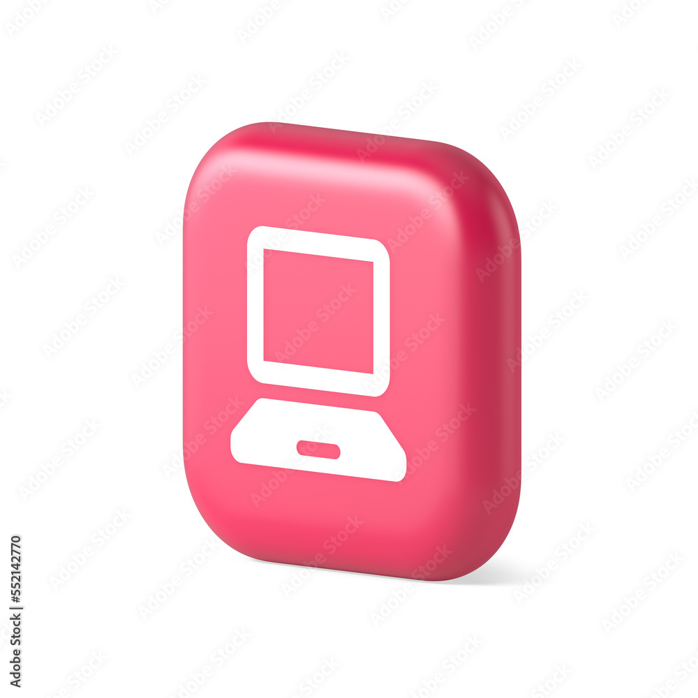 Computer network connection button digital information browsing 3d ...