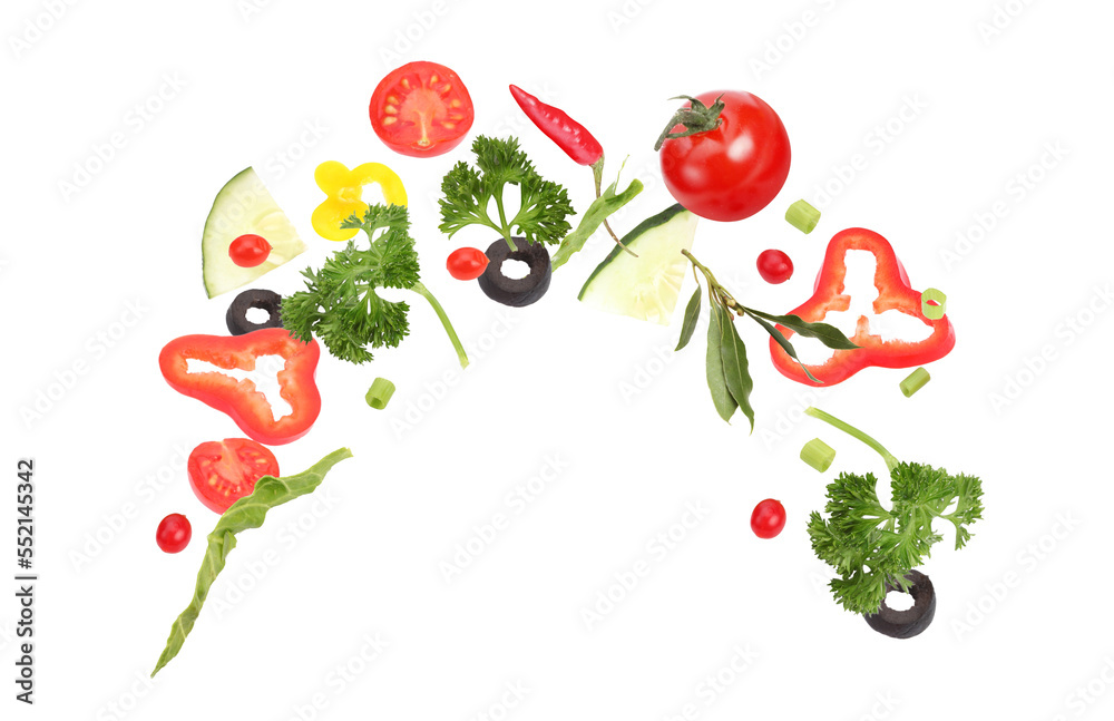 Fly Salad Vegetable on Png transparent. Stock Photo | Adobe Stock