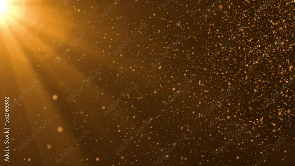 Vídeo do Stock: Dust Particle Flying In Air With Lens Flare. Shining Dust Particle Floating ...