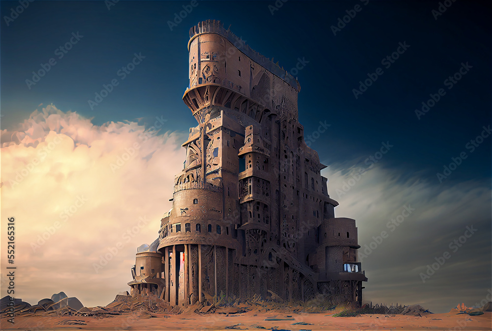 Ancient Babel tower, bible, mythical, religion, legend, history ...
