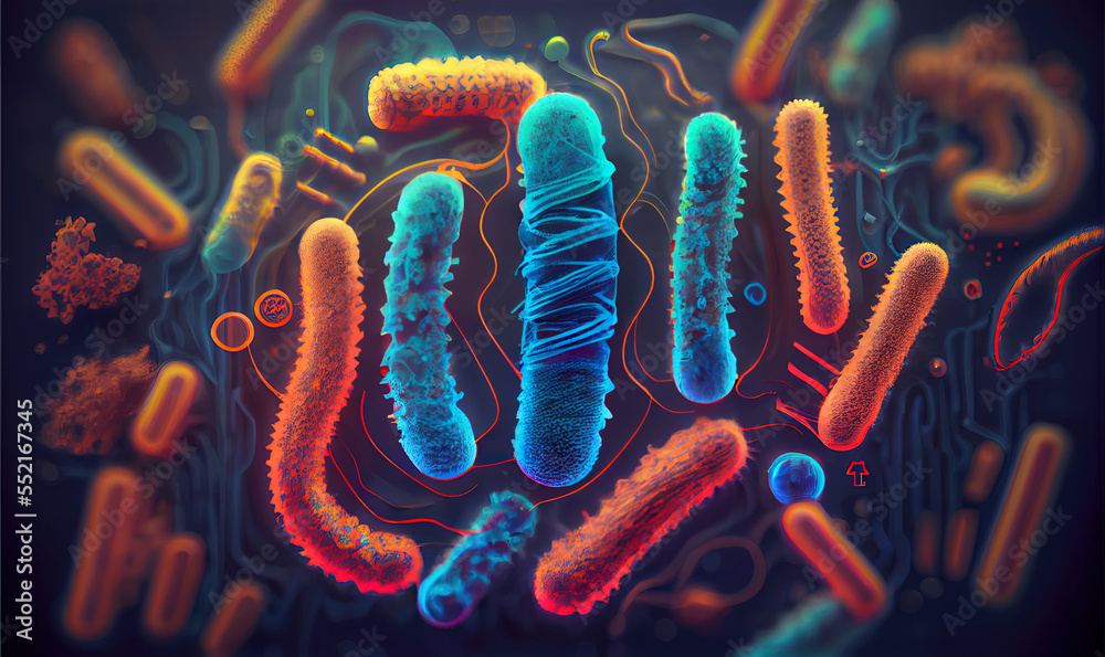 AMR Antimicrobial resistance concept - illustration of bacterias with ... AMR Antimicrobial resistance concept - illustration of bacterias with ...